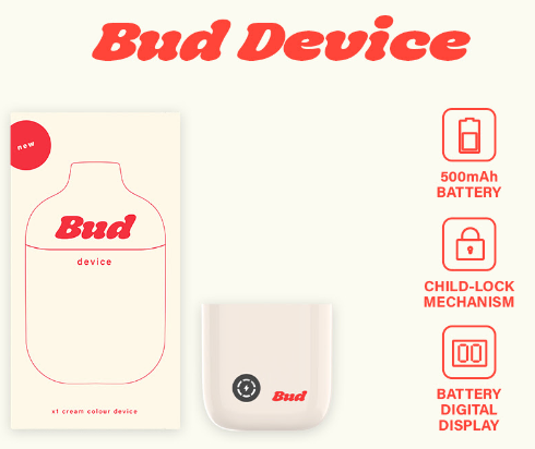 Bud Prefilled Pods & Device - Device (cream colour) – Vapetory